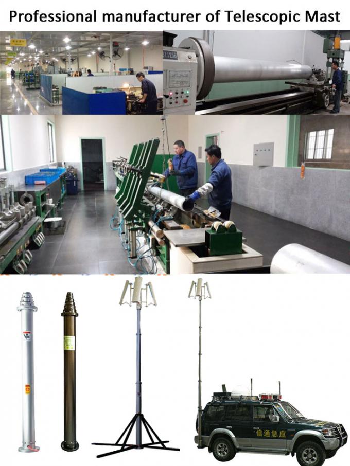 High Strength Aluminum Alloy Telescopic Mast Pole Pneumatic Antenna ...
