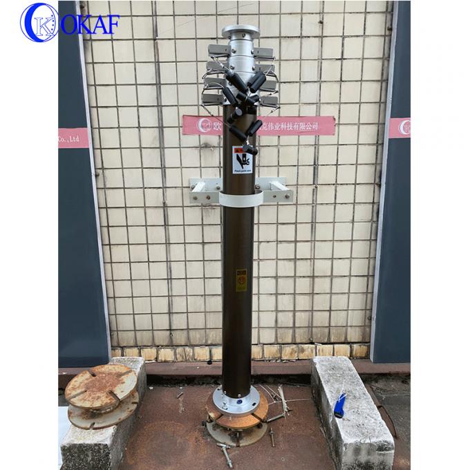 RS485 Lock Collared 19 Feet 6M Pneumatic Telescopic Pole