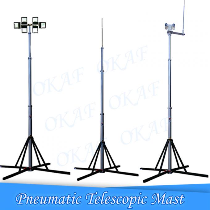 RS485 Lock Collared 19 Feet 6M Pneumatic Telescopic Pole