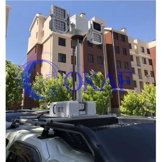 RS485 66km/h IP Camera 600W Telescopic Folding Mast