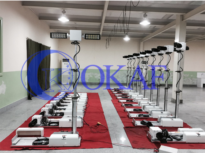 RS485 66km/h IP Camera 600W Telescopic Folding Mast