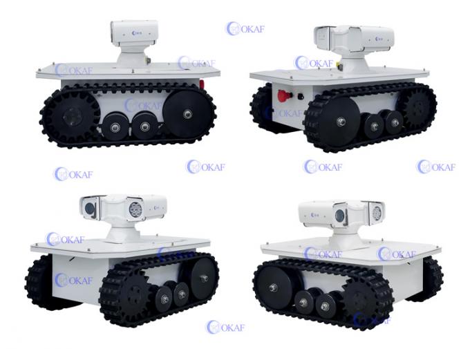 Smart surveillance security patrol robot DIY educational crawler robot ...