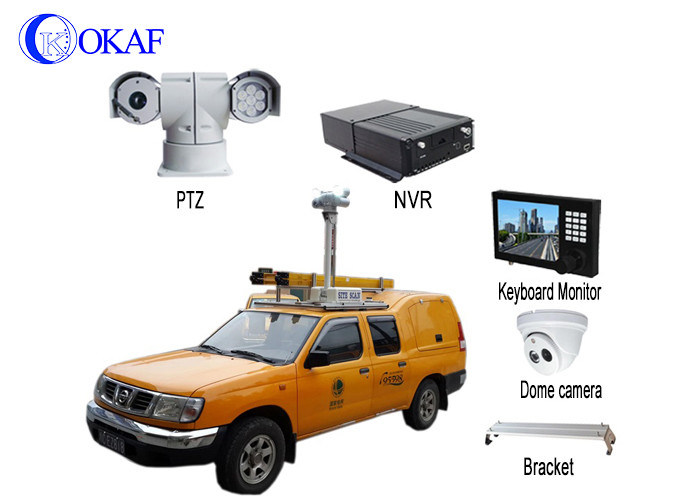 Infrared HD Auto Vehicle PTZ Camera 360 Degree Rotation 4G Dynamic ...