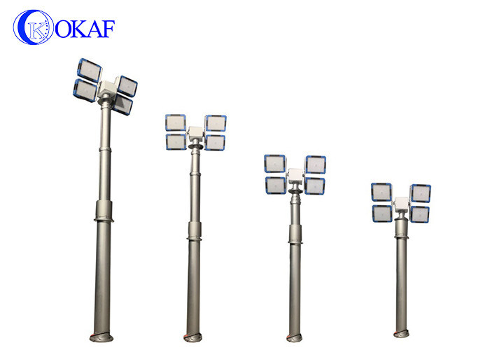 Pneumatic Telescopic Mast Vehicle Mounted Light Tower 4/3 LED Self ...