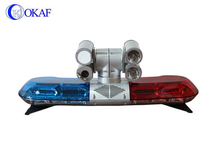 Emergency LED Red And Blue Strobe Light Bar IP66 With HID PTZ Camera