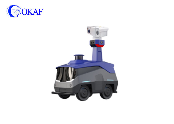 Security Patrol Automatic Recharging Intelligent Robot for Large Area Factory School Gate Guard