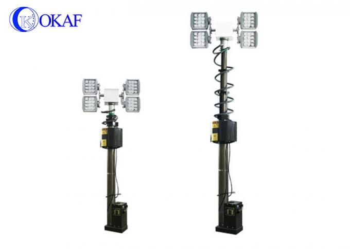 Aluminum Alloy Night Scan Light Tower Mobile Electric Led Light Mast